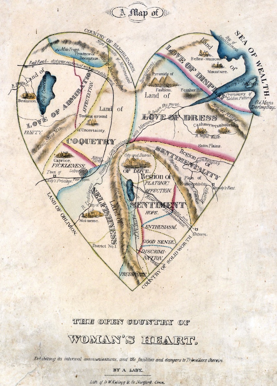 The Open Country of Woman’s Heart & Other Allegorical Maps.