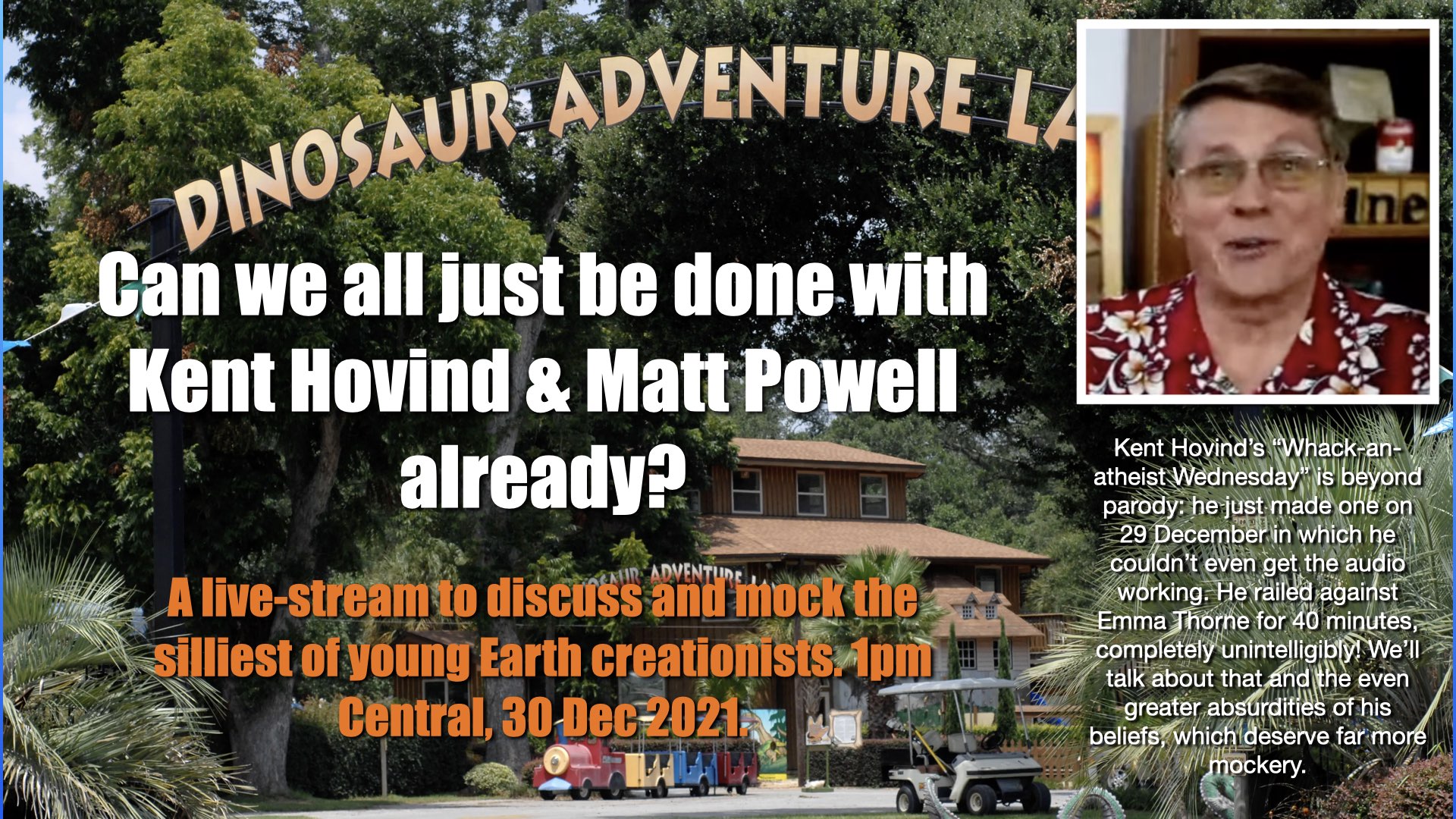 How absurd can Kent Hovind get? Let’s talk about it.